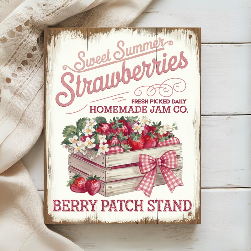 Strawberry Signs - Etsy