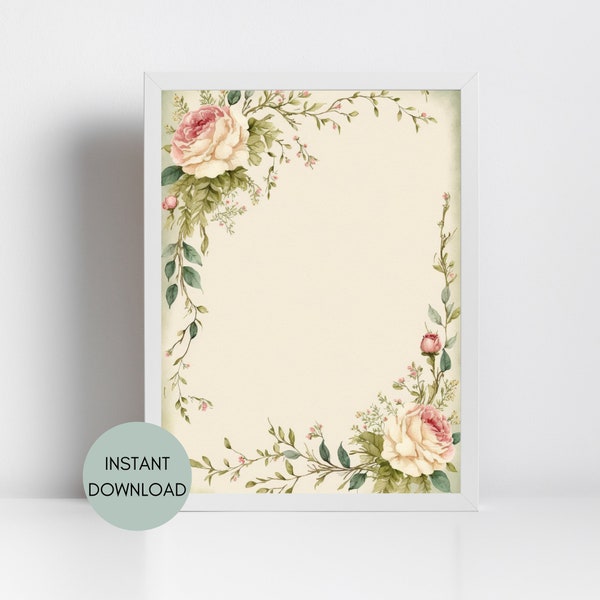 Shabby Chic Border - Etsy