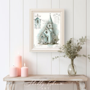 Shabby Chic Church Building Diagram Shabby Chic Plans Vintage Cottage ...