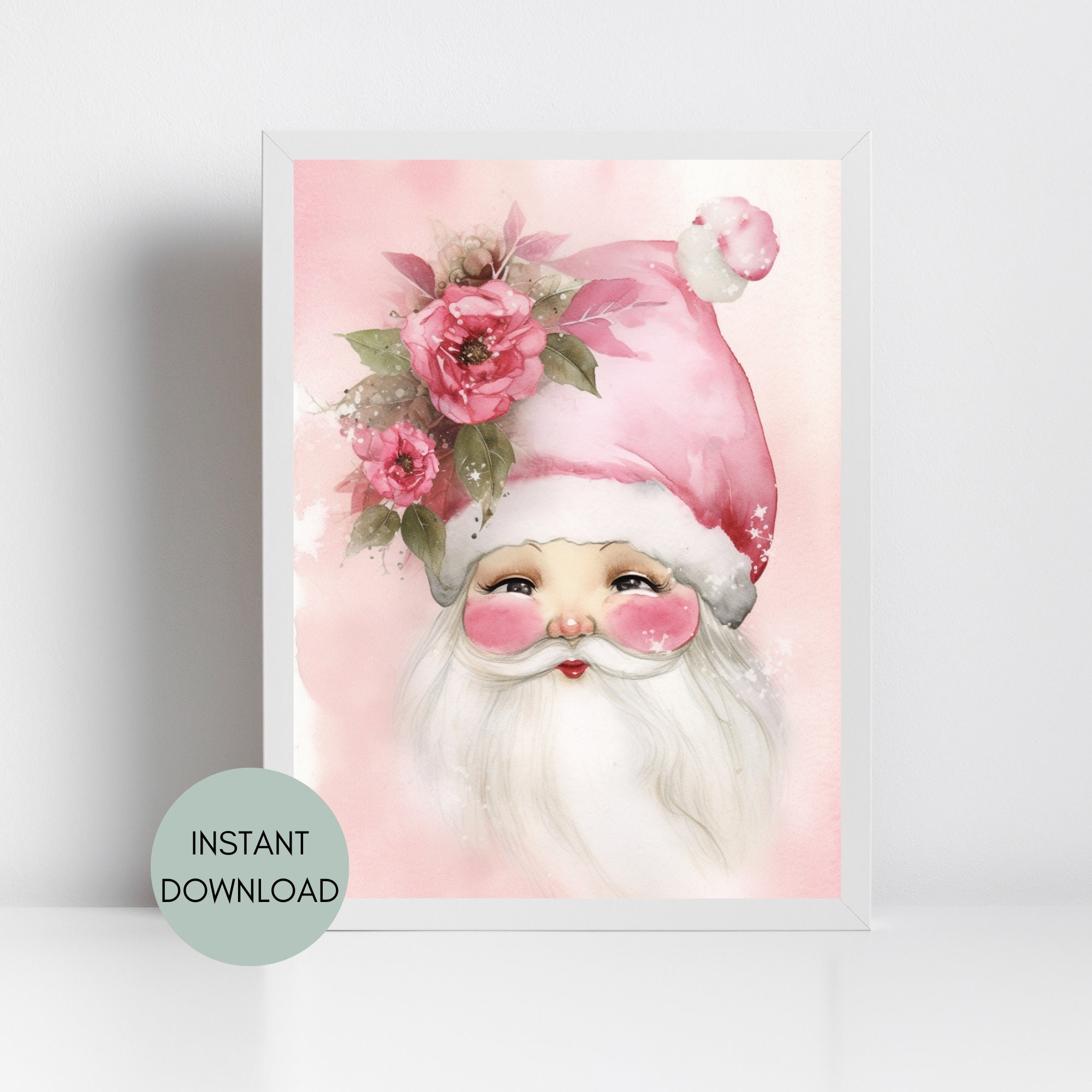Watercolor Santa Claus High Resolution PNG Instant Digital - Etsy