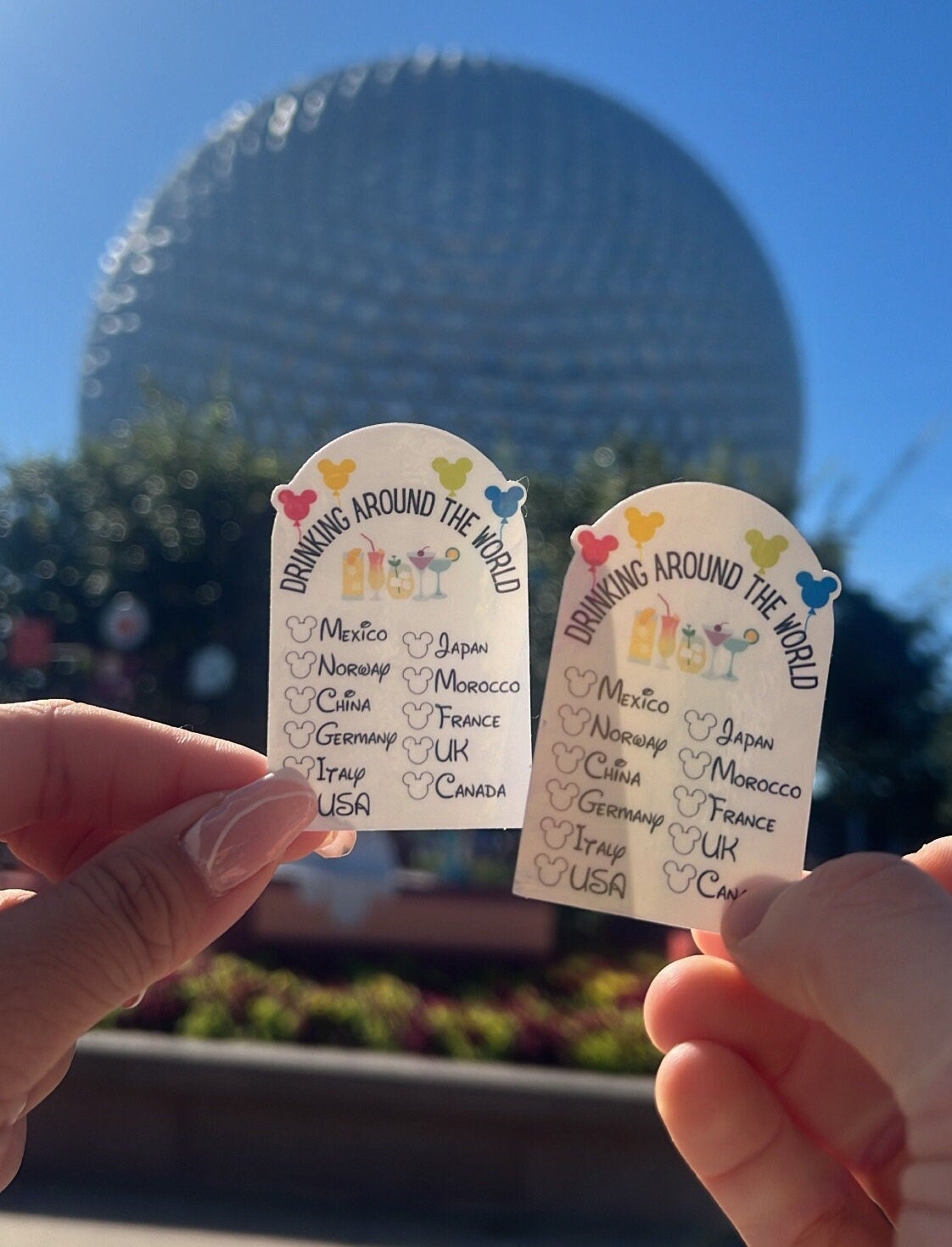 Drinks Around the World Disney World Epcot Sticker - Etsy