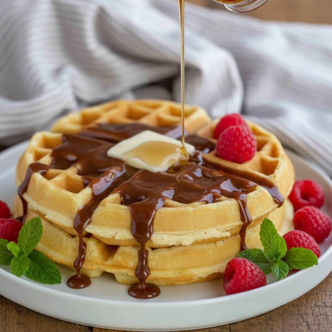 Easy Waffle Recipe – Moist & Fluffy Homemade Waffles (printable PDF) - Etsy