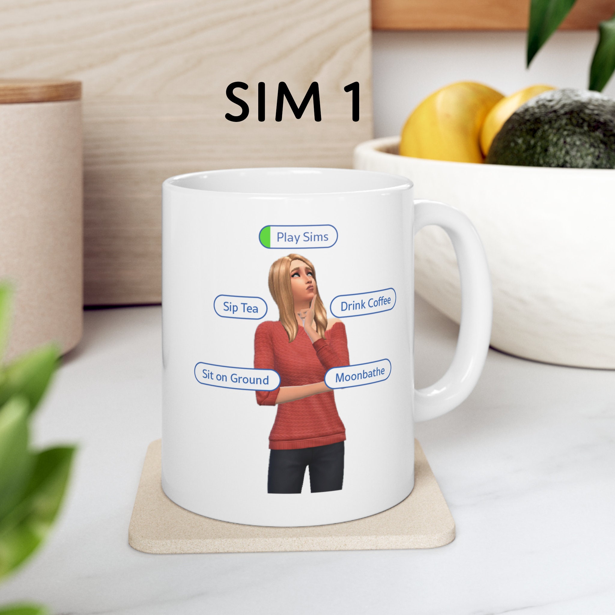 Sims Mug - Sims Gift - Simmer Gift - Thoughtful - Indecisive Sim - Etsy