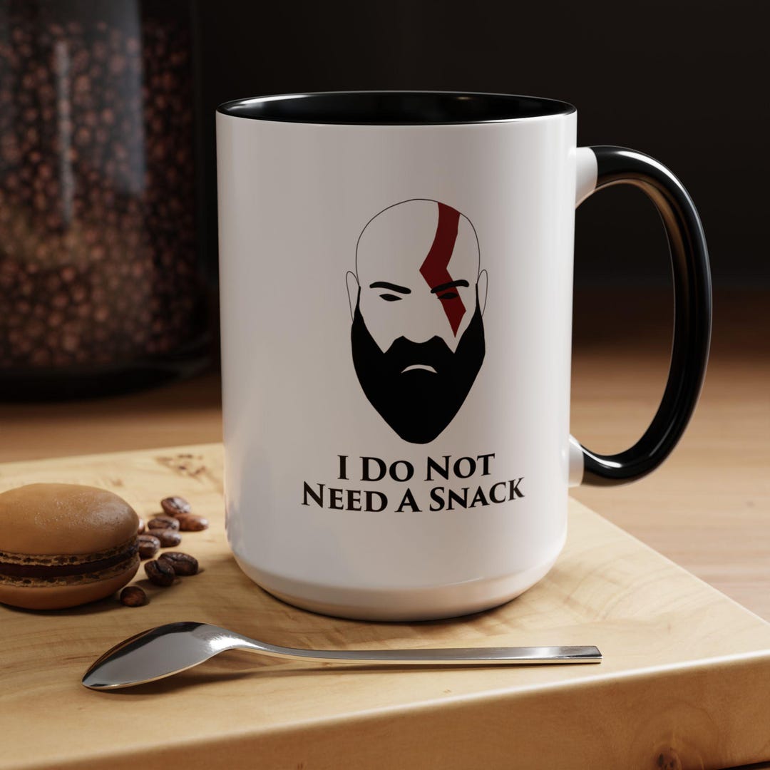 Kratos Does Not Need a Snack - God of War Ragnarok Gift Mug for Coffee ...