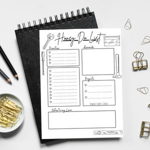 Honey Do Printable List, Productivity List, Spouse Productivity ...
