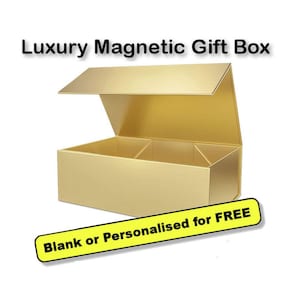 Gold Magnetic Gift Box, Gold Gift Box, Flat Gift Box, Magnetic Box ...