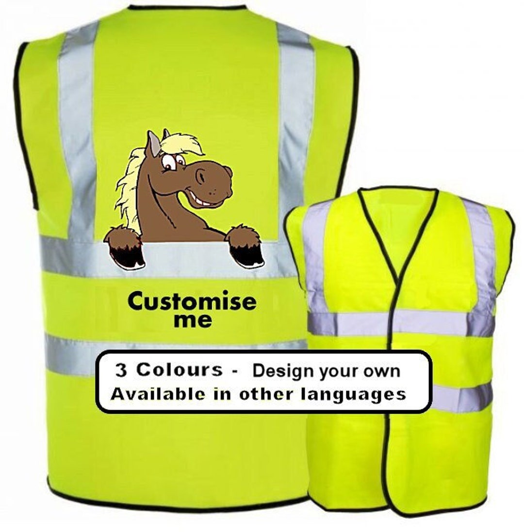 Horse Riding Hi Vis Vest, Equestrian Hi Vis Vest, Reflective Vest ...