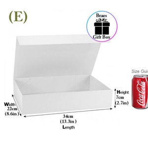 White Magnetic Gift Box , Large Gift Box, Empty, White Gift Box, Gift ...