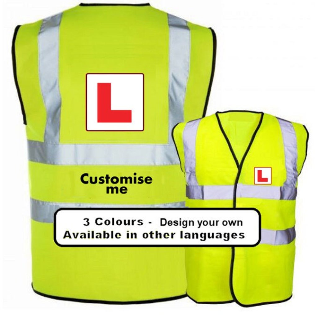 Learner Hi Vis Vest, Cycling Hi Vis Vest, Body Cam Vest, Road Safety Hi ...