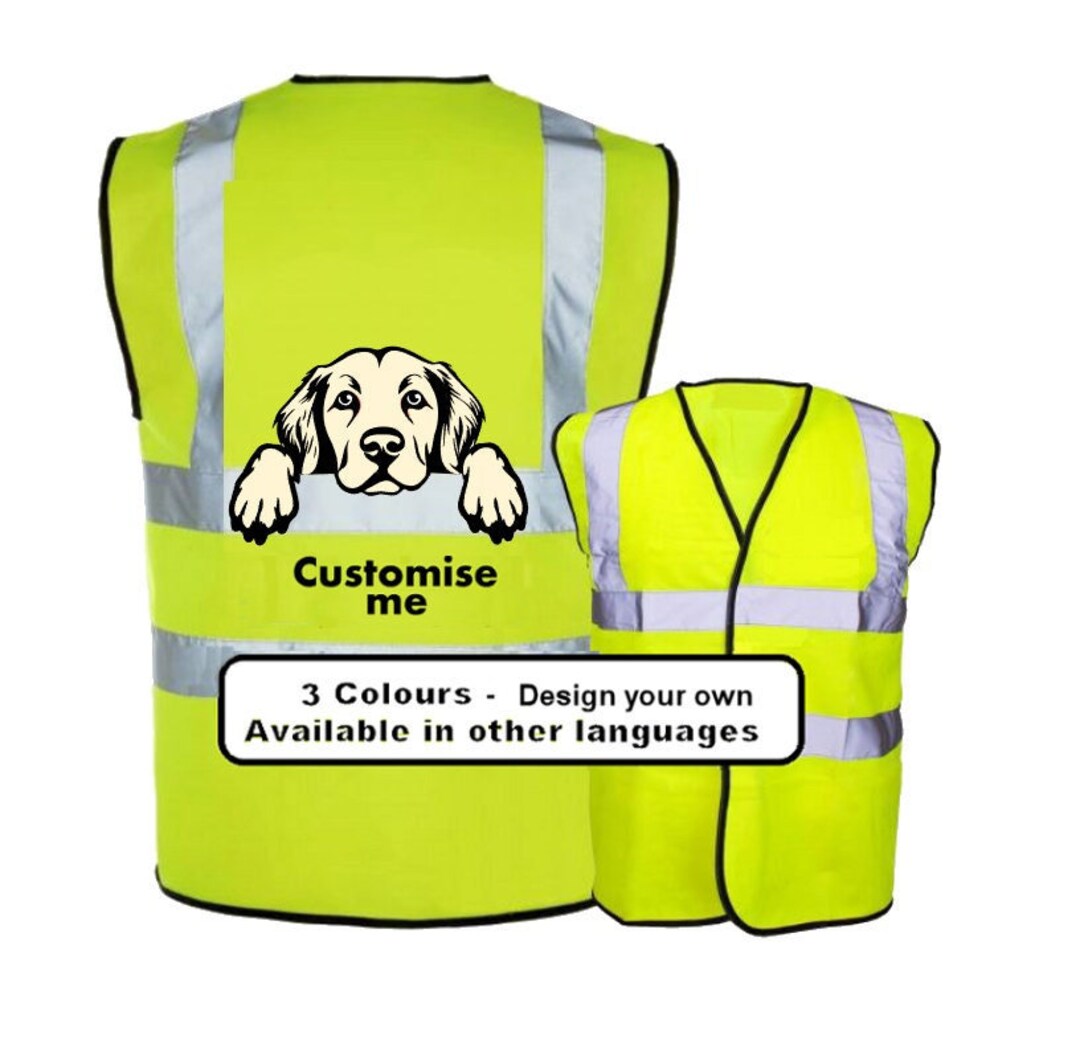 Labrador Dog Walking Hi Vis Vest, Dog Walker Hi Vis Vest, Dog Walker ...