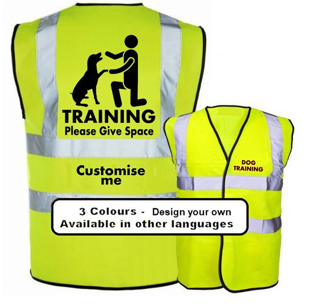 Dog Training Hi Vis Vest, Dog Walking Hi Vis Vest, Dog Walker Vest ...