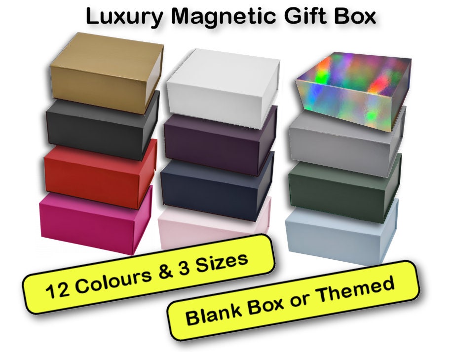 Magnetic Gift Box in 3 Sizes Black Gift Box White Gift Box - Etsy UK