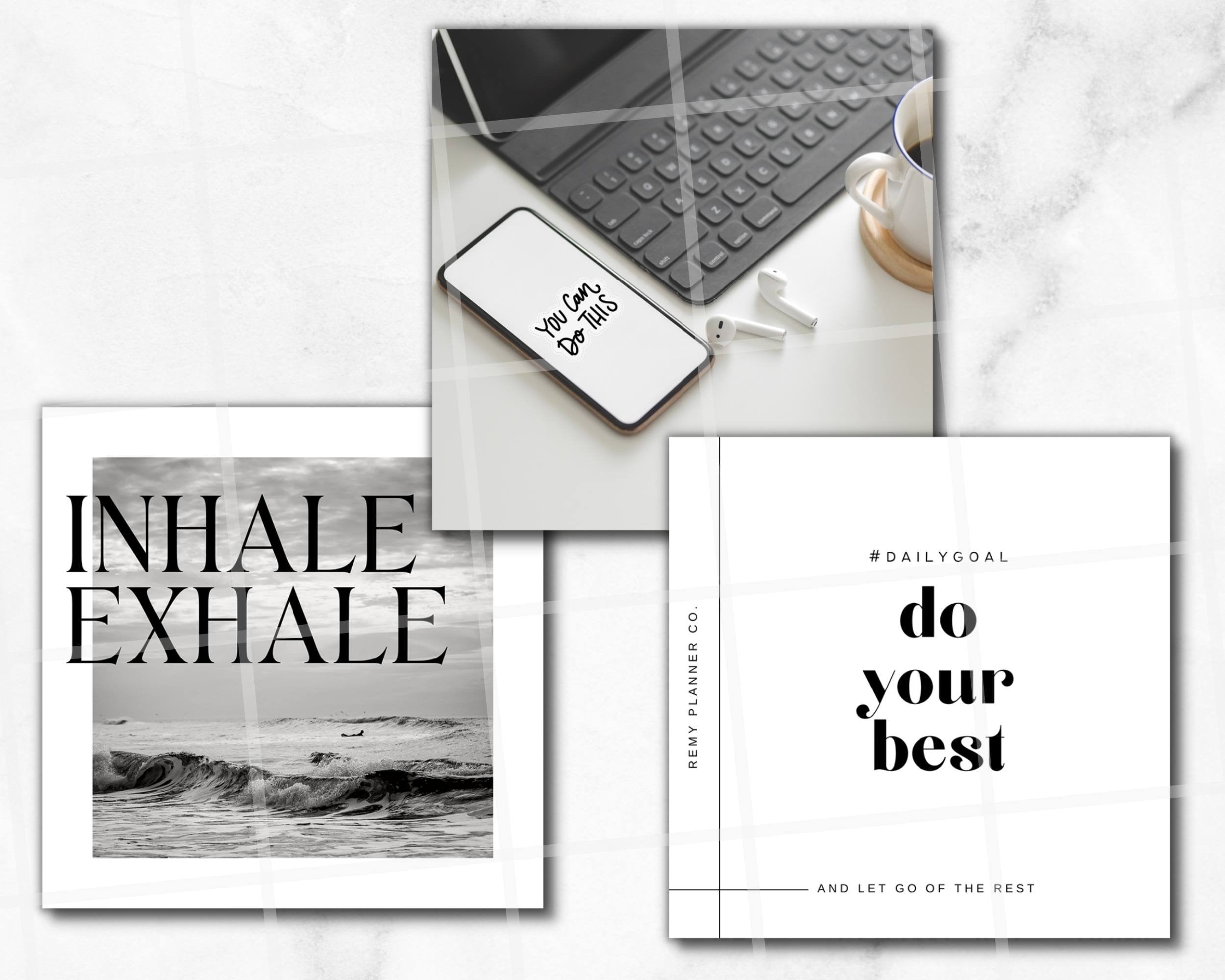 Printable Square Cards | Pack of 6 | 3x3 | PACK #7 | Planner Journaling ...