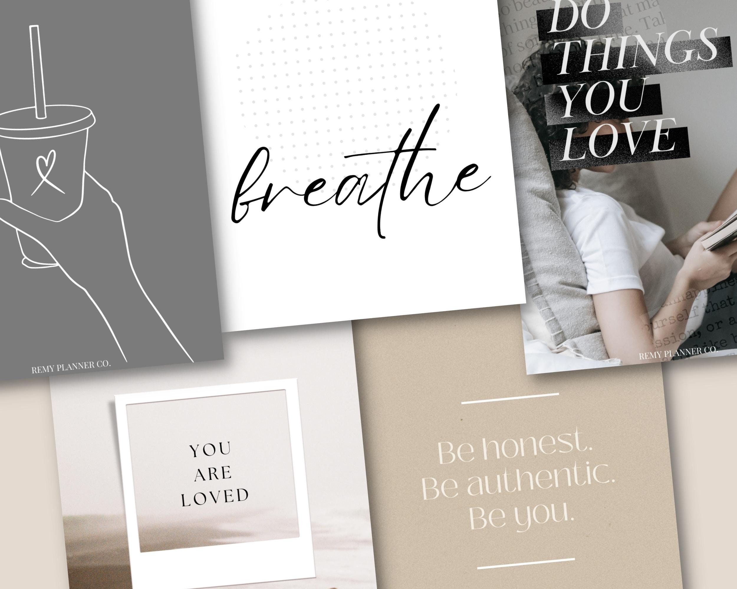 Journaling Cards Pack #6 | Digital Printable Planner Journaling Cards ...