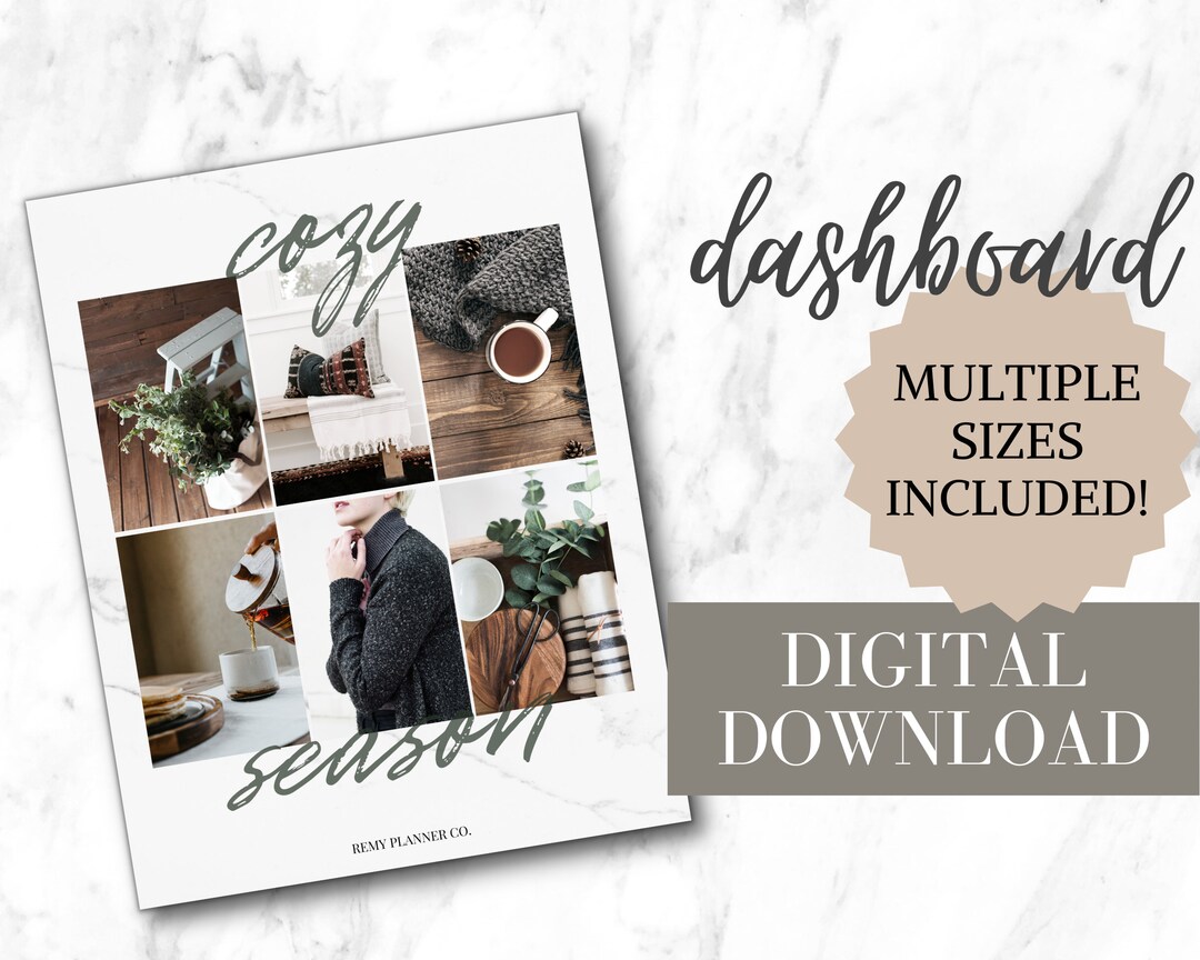 Cozy Season | Digital Printable Planner Dashboard | Pocket, Personal ...