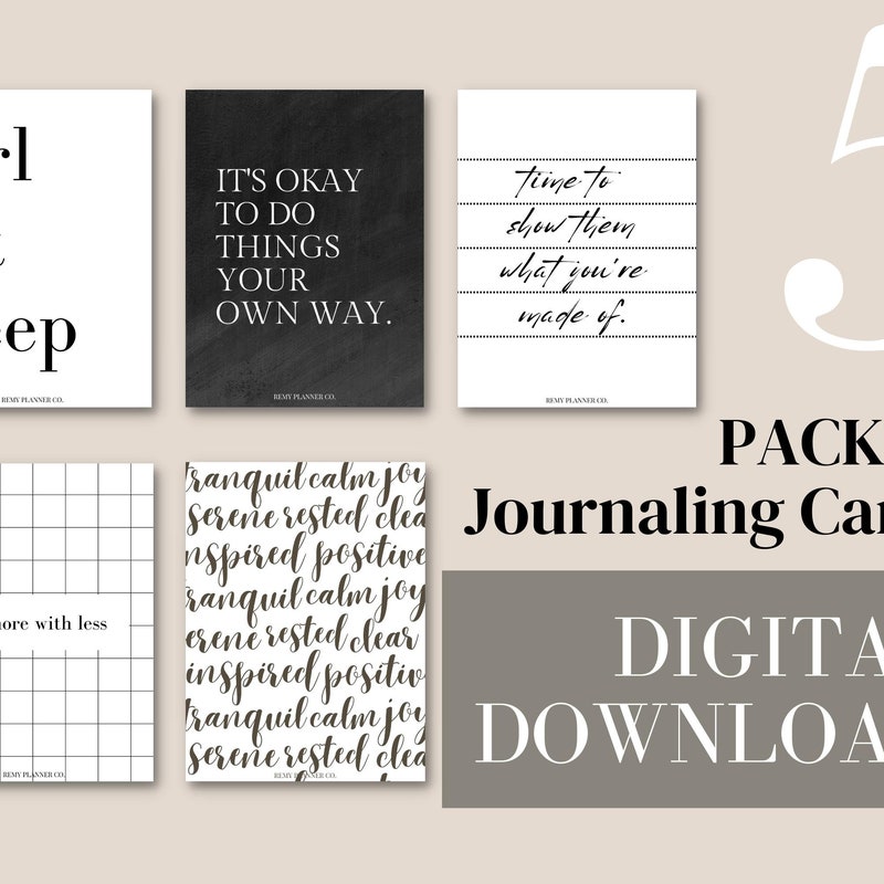 Journaling Cards - Etsy