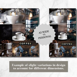 Printable Planner Dashboard | "coffeeshop" | Mood Board Collage ...
