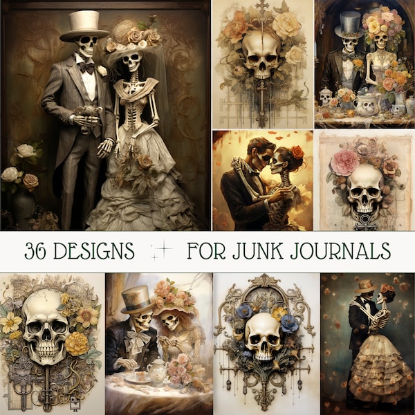 Skull Decoupage - Etsy