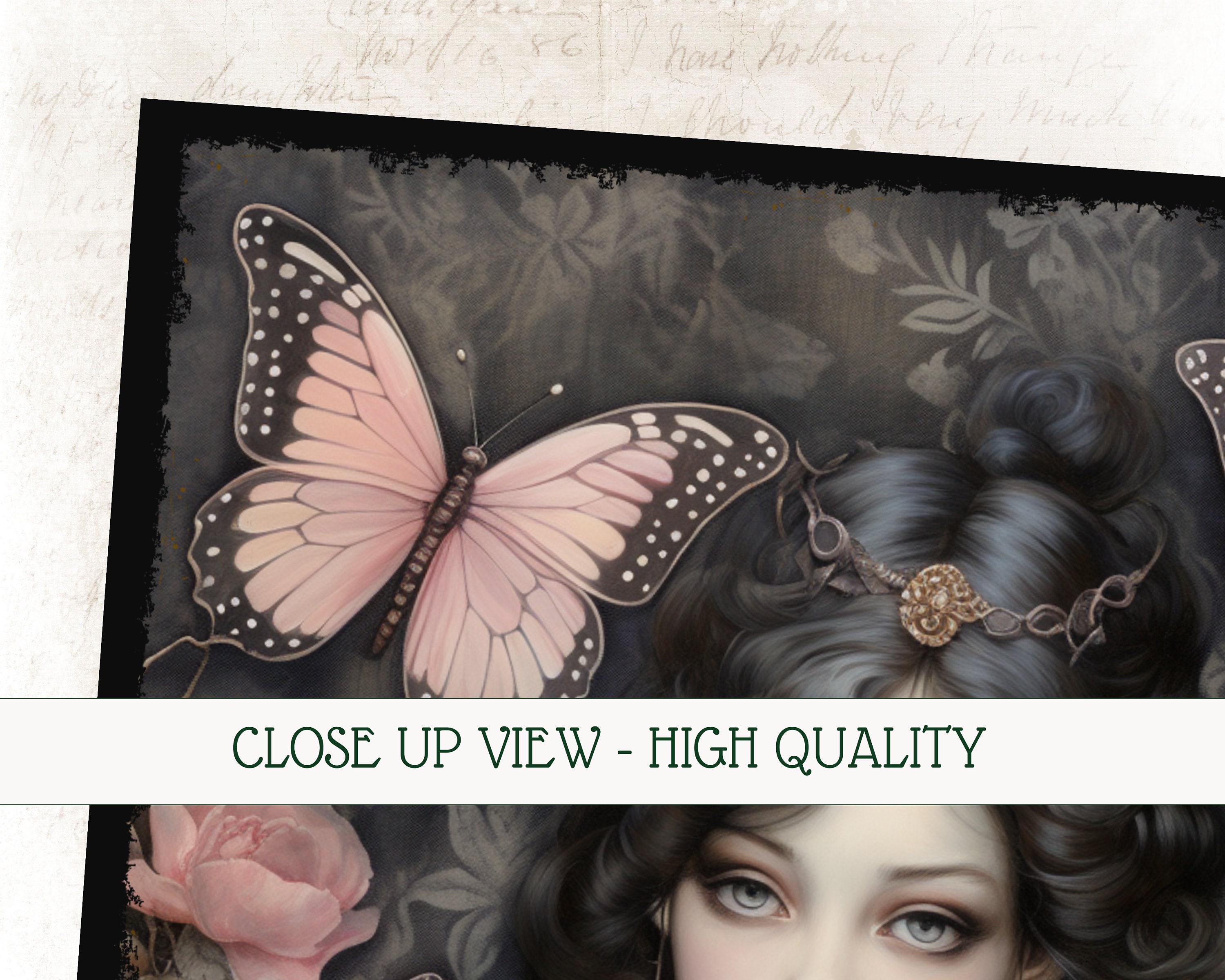 Mystic Princess Blush Pink Junk Journal Pages Gothic Pink Scrapbook ...