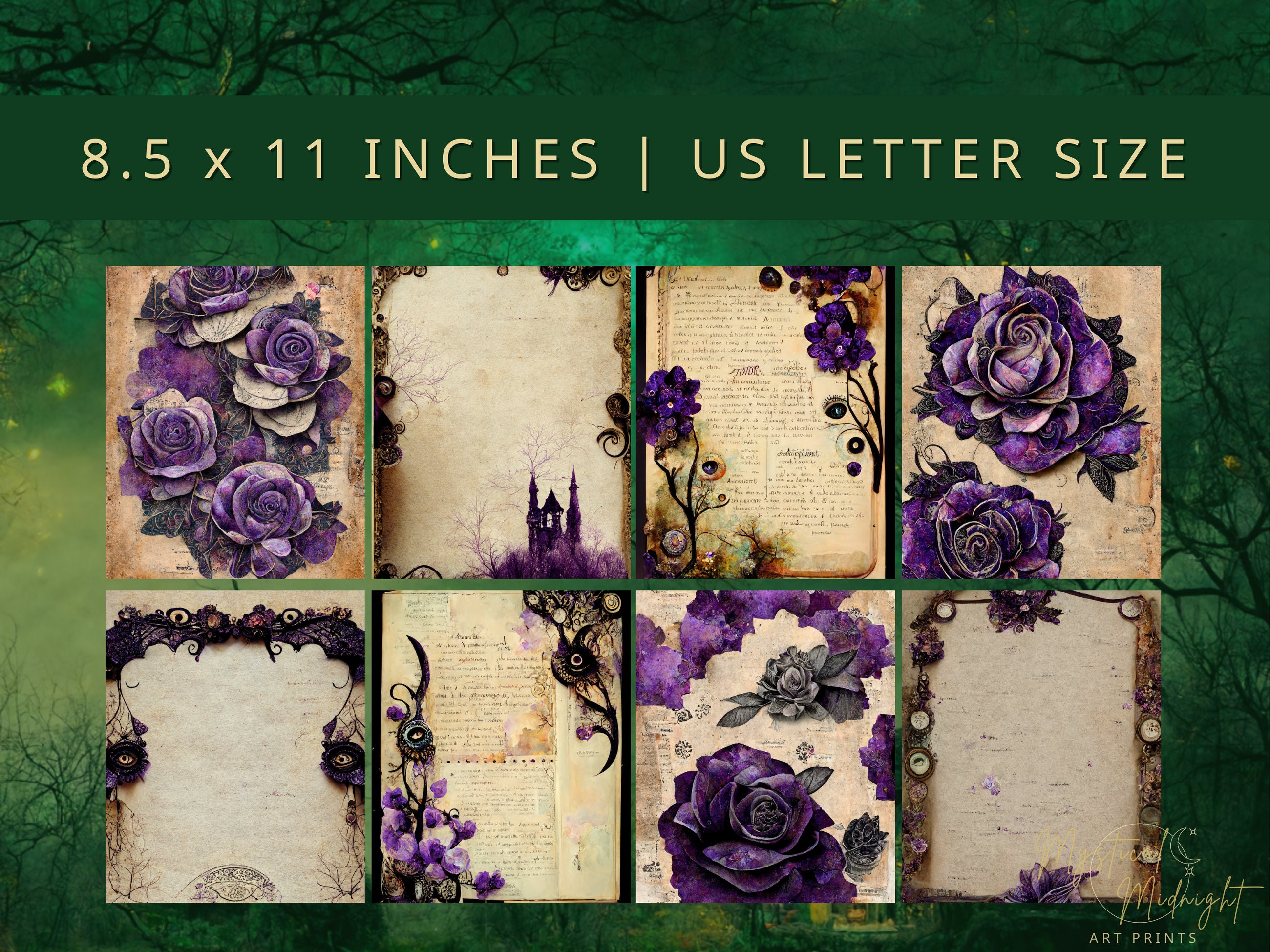 GOTHIC PURPLE Goth Junk Journal Gothic Junk Journal - Etsy