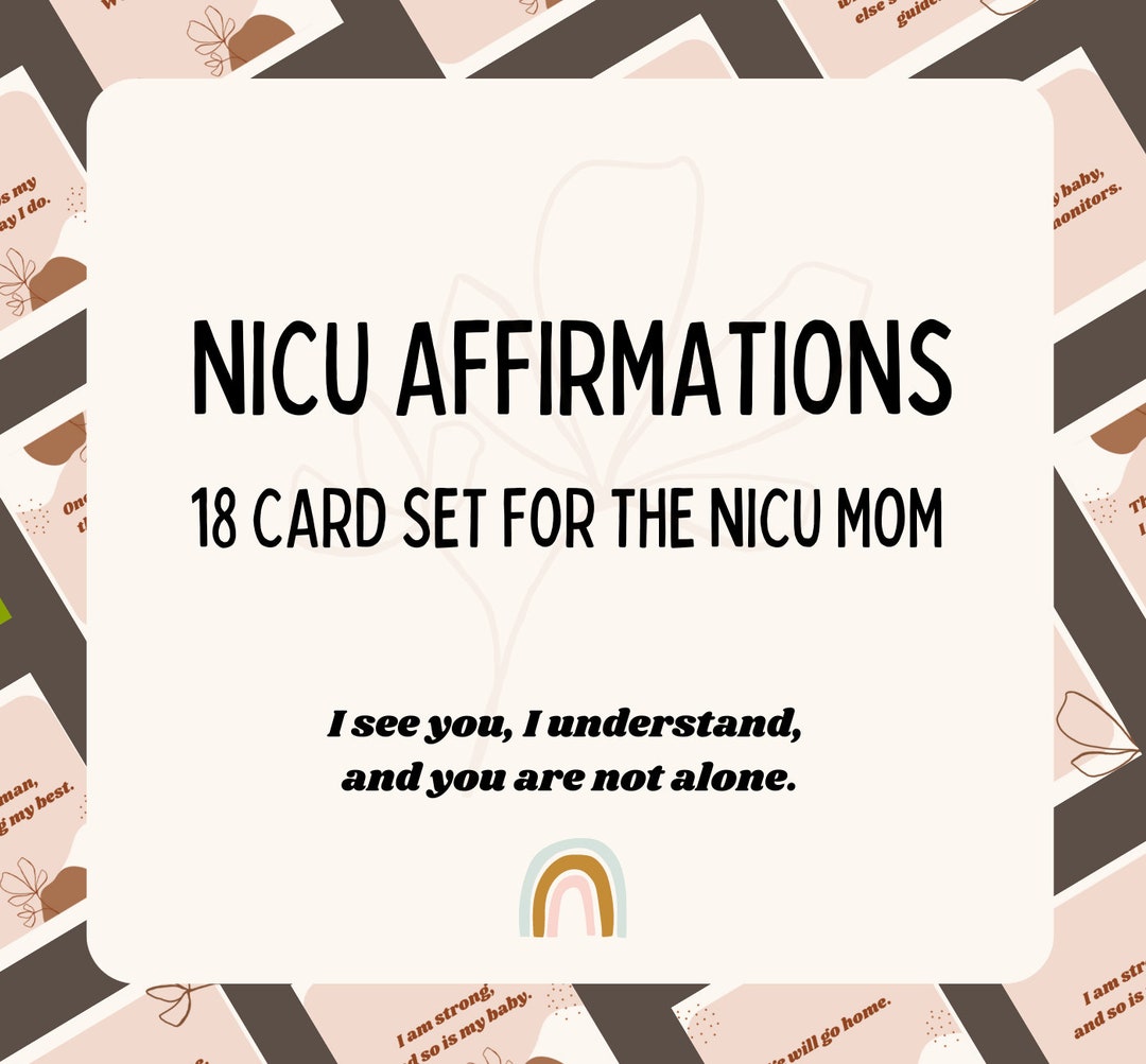 NICU Affirmations // NICU Mom Affirmations // Newborn Affirmations ...