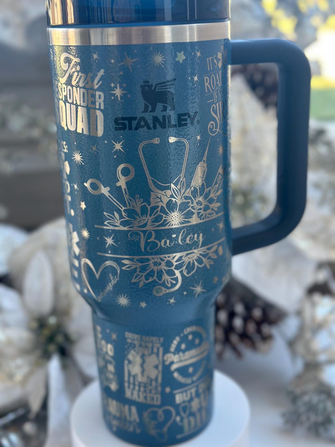 EMT First Responder 40 Oz Tumbler | Laser Engraved Gift for Her ...