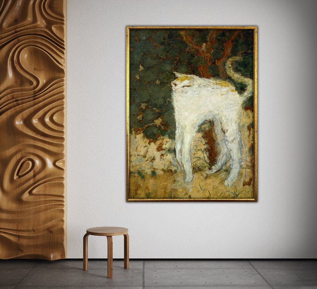 Le Chat Blanc Canvas Print, Pierre Bonnard Art, Wall Decor, Cat Lover ...