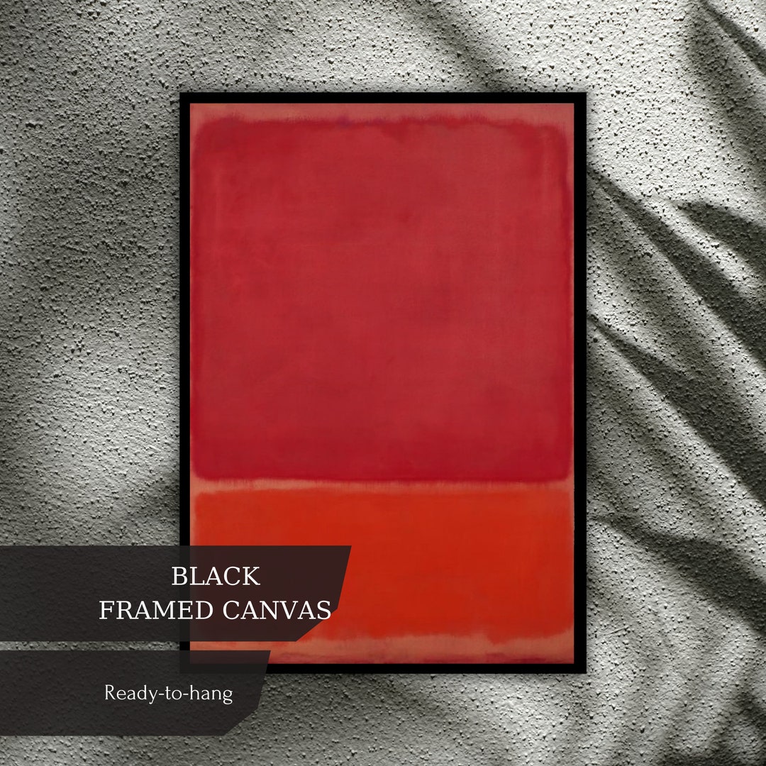 Mark Rothko, Abstrakte Farbfelder Kunstdruck Minimalistische Rot und ...