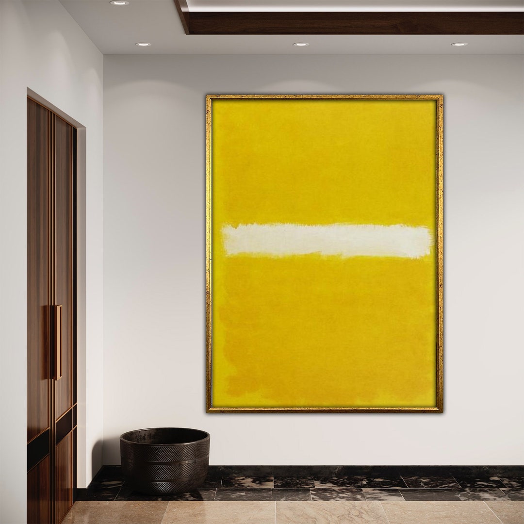Mark Rothko Yellow-white Mix Canvas Wall Art Canvas Design - Etsy
