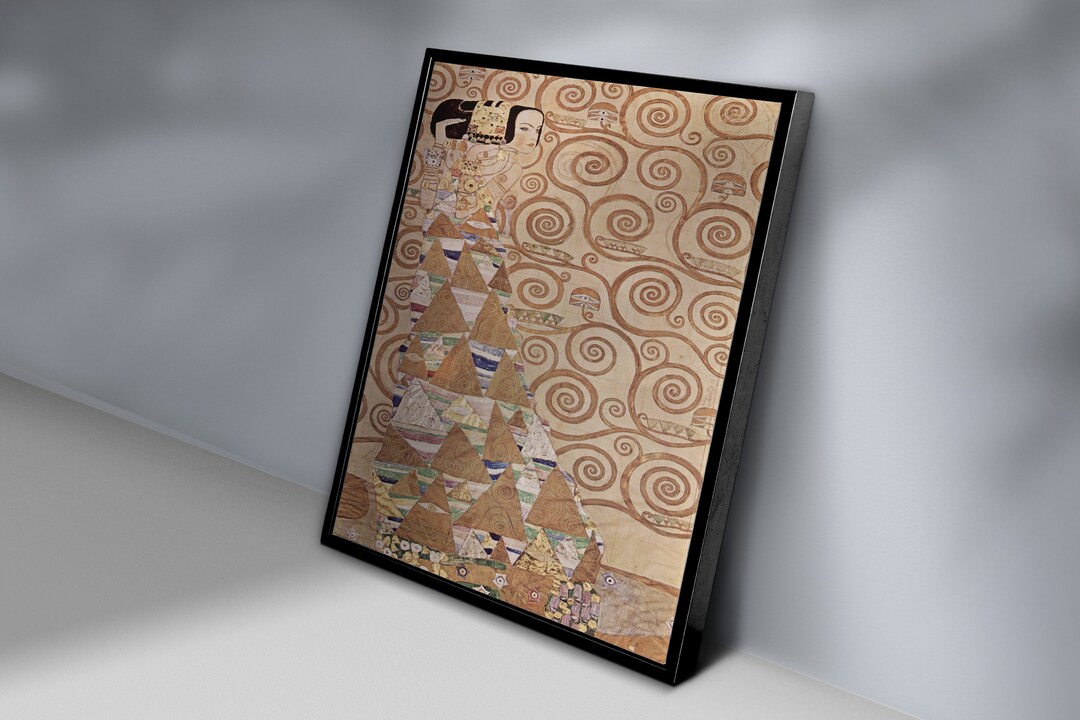 Gustav Klimt, Expectation, Canvas, Wall Art Canvas Design, Ready to ...