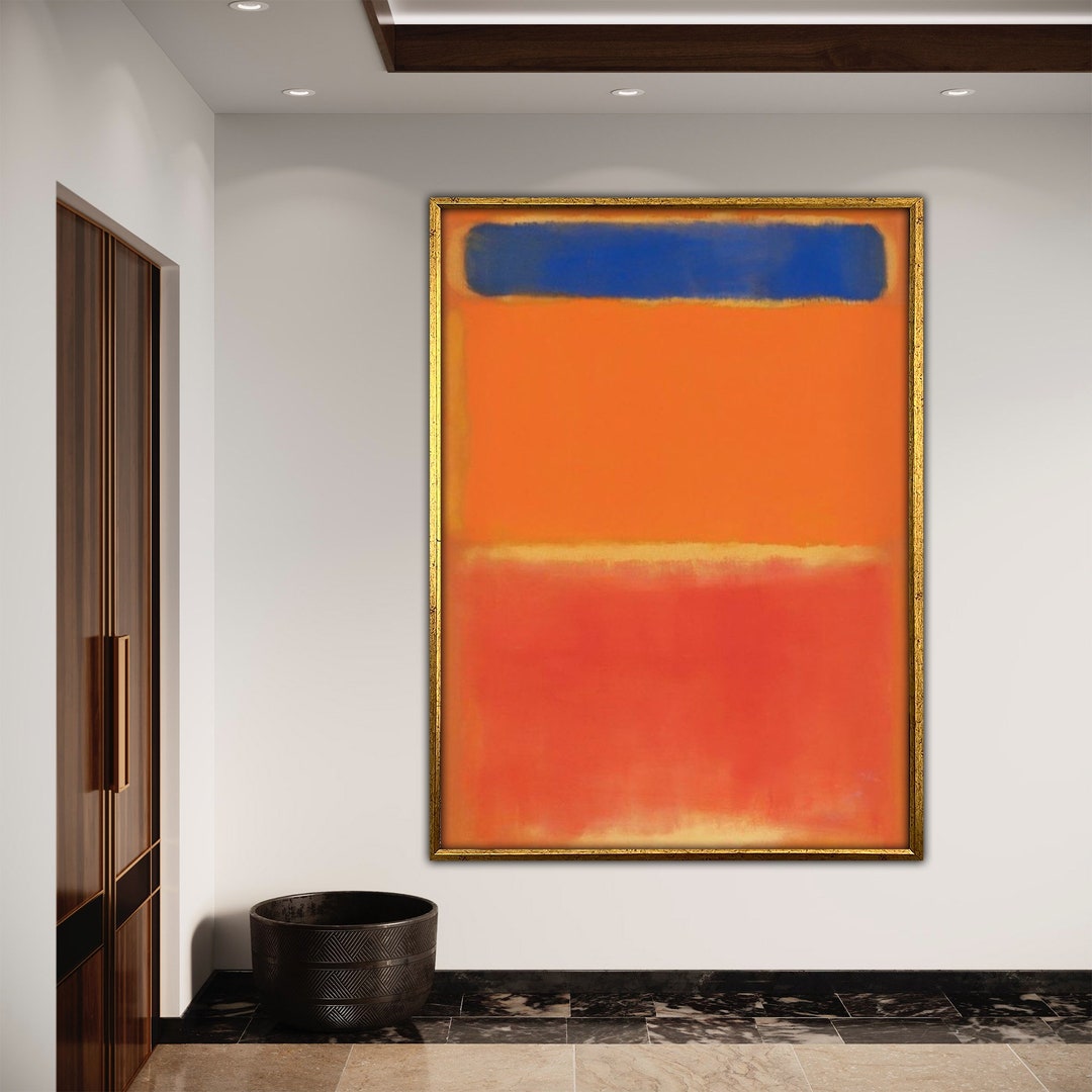 Mark Rothko Framed Canvas Painting,abstract Canvas Wall Art, Minimalism ...
