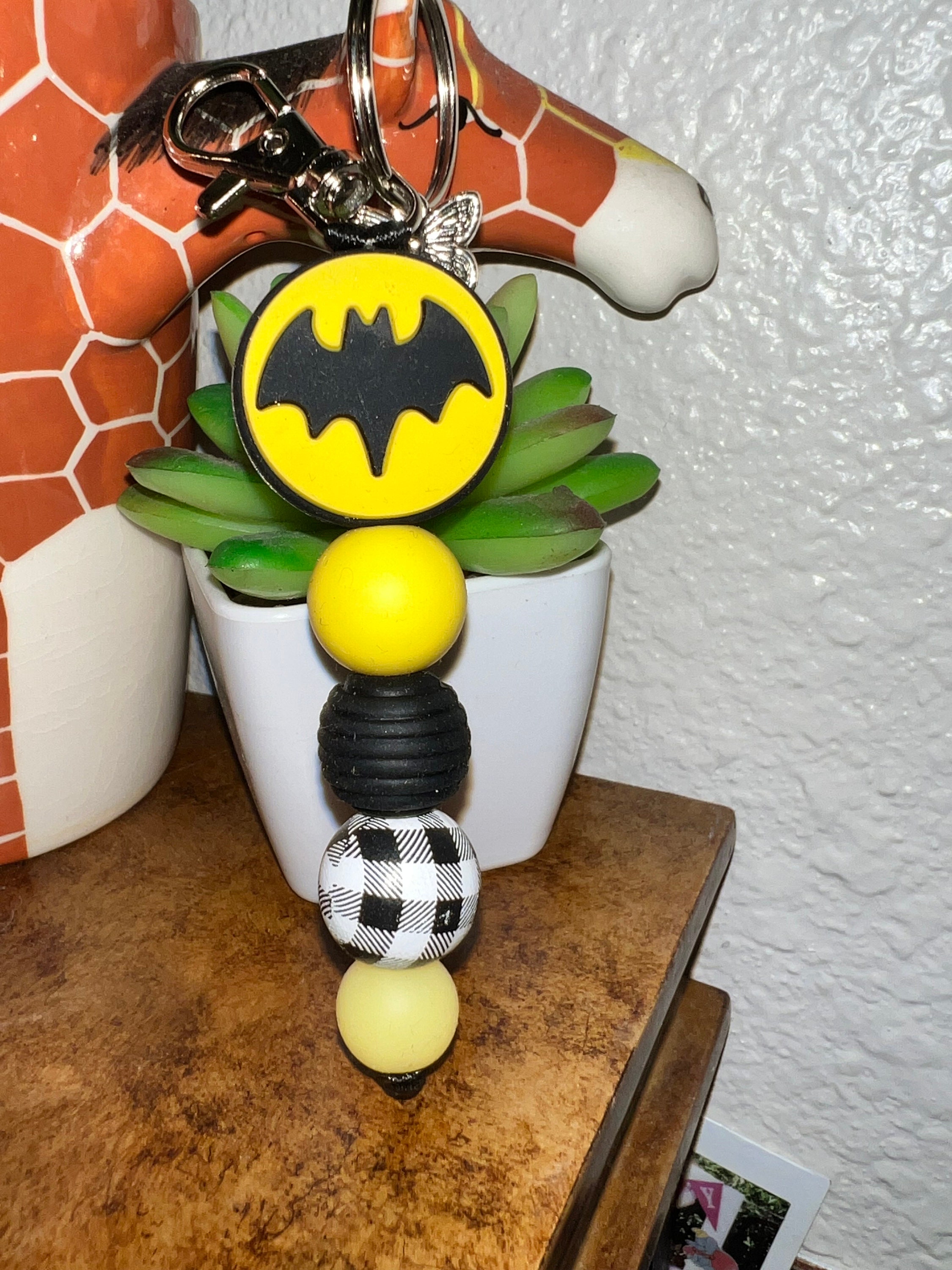 Batman Logo Keychain - Etsy