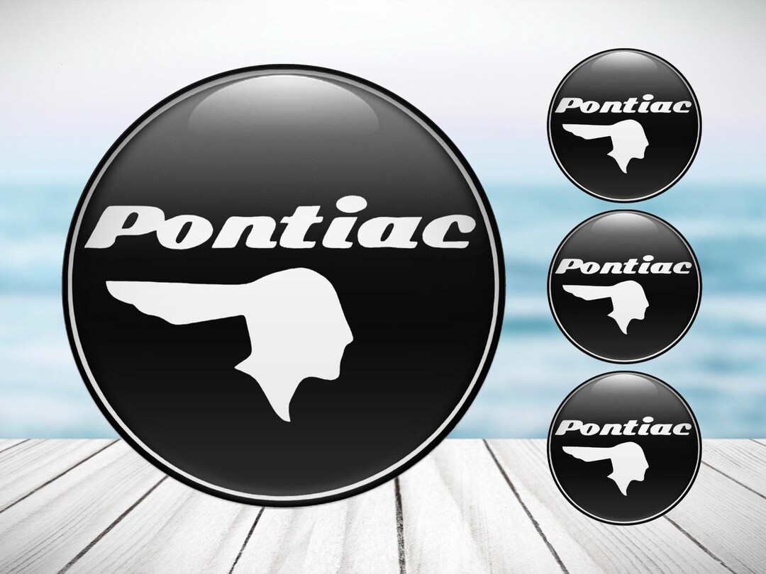 4pcs Set Pontiac High Quality Hand Made Center Wheel Cap Stickers Gas ...