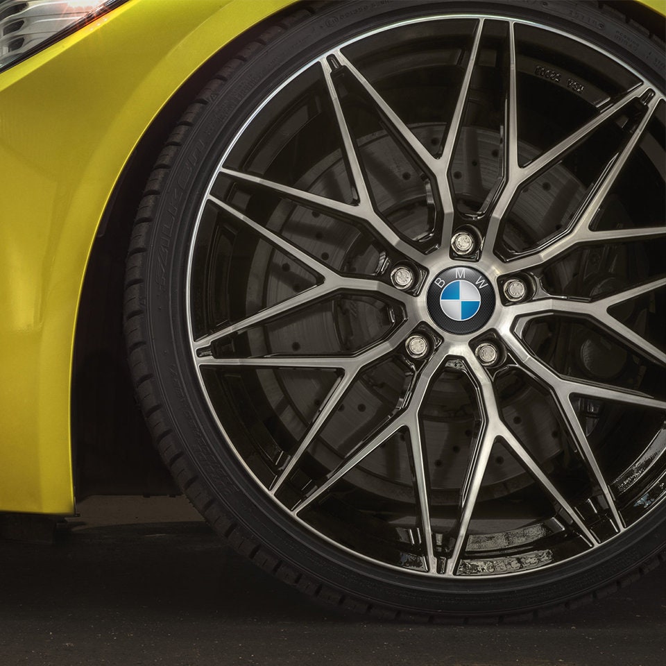 4pcs Set BMW High Quality Hand Made Center Wheel Cap Stickers Gas Tank ...