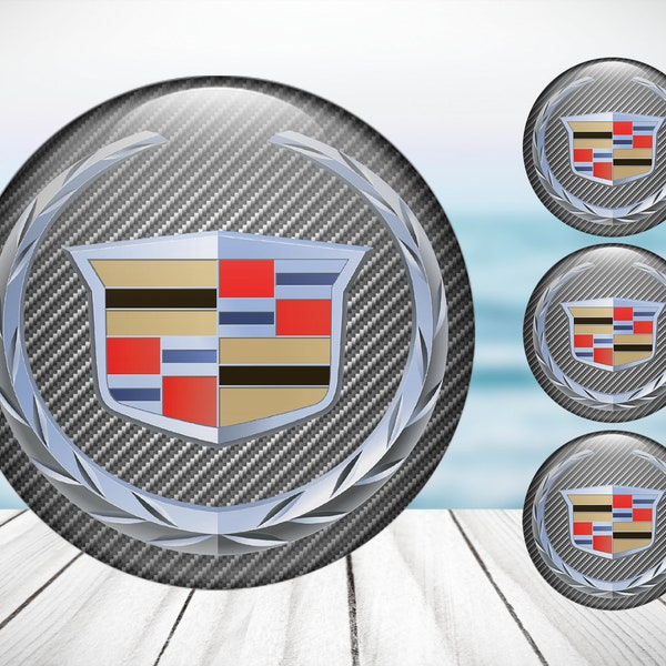 Cadillac Center Cap Stickers - Etsy