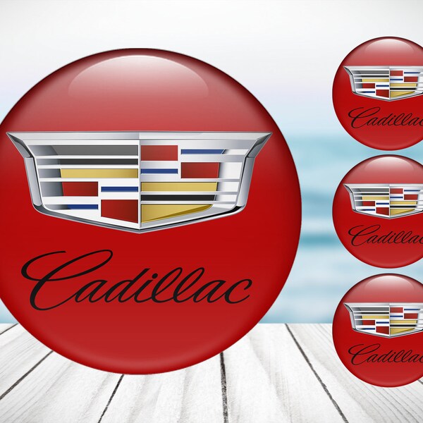 Cadillac Center Wheel Cap Stickers - Etsy
