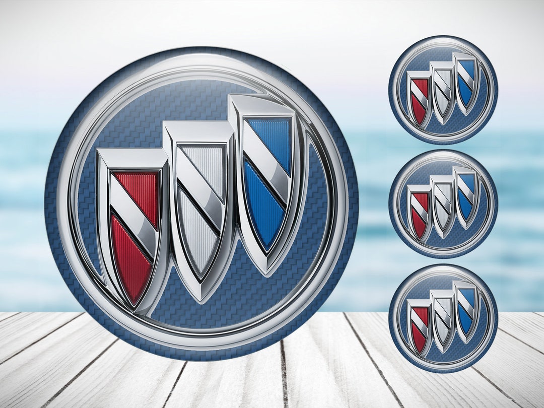 4pcs Set Buick High Quality Hand Made Center Wheel Cap Stickers Gas ...