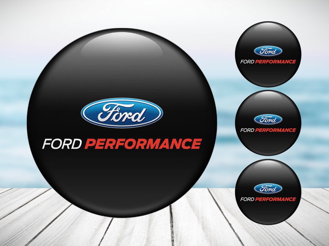 4pcs Set Ford High Quality Hand Made Center Wheel Cap Stickers Gas Tank ...