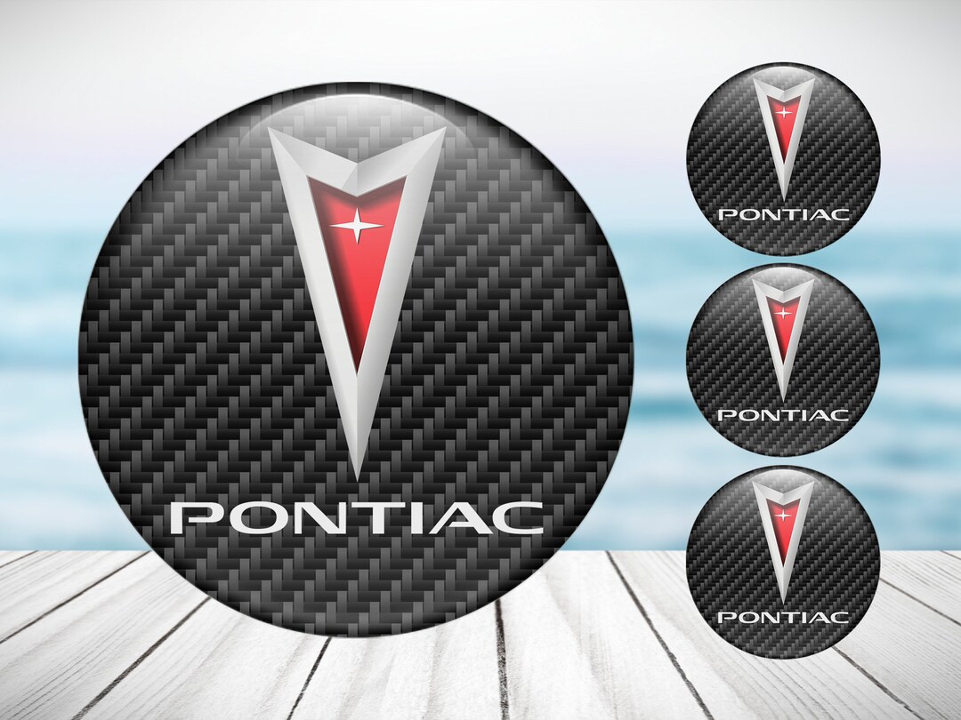 4pcs Set Pontiac High Quality Hand Made Center Wheel Cap Stickers Gas ...