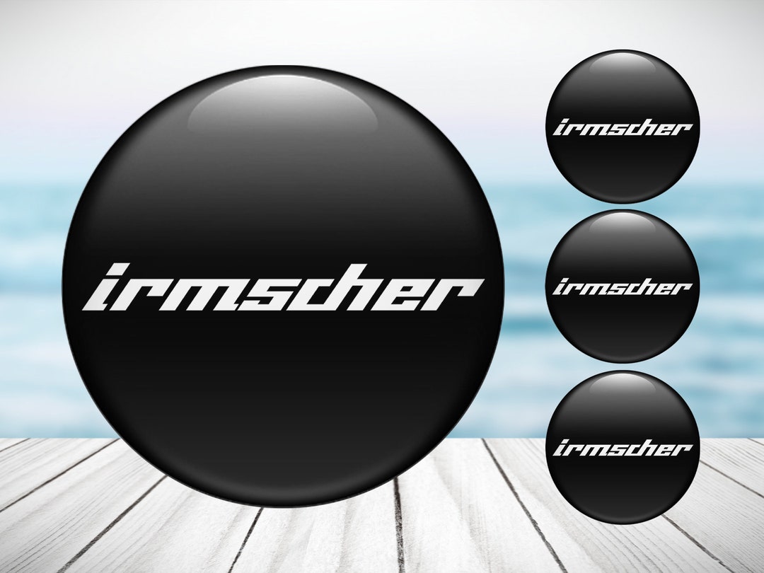 4pcs Set Irmscher High Quality Hand Made Center Wheel Cap Stickers Gas ...