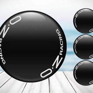 4pcs Set OZ Racing High Quality Hand Made Center Wheel Cap Stickers Gas ...