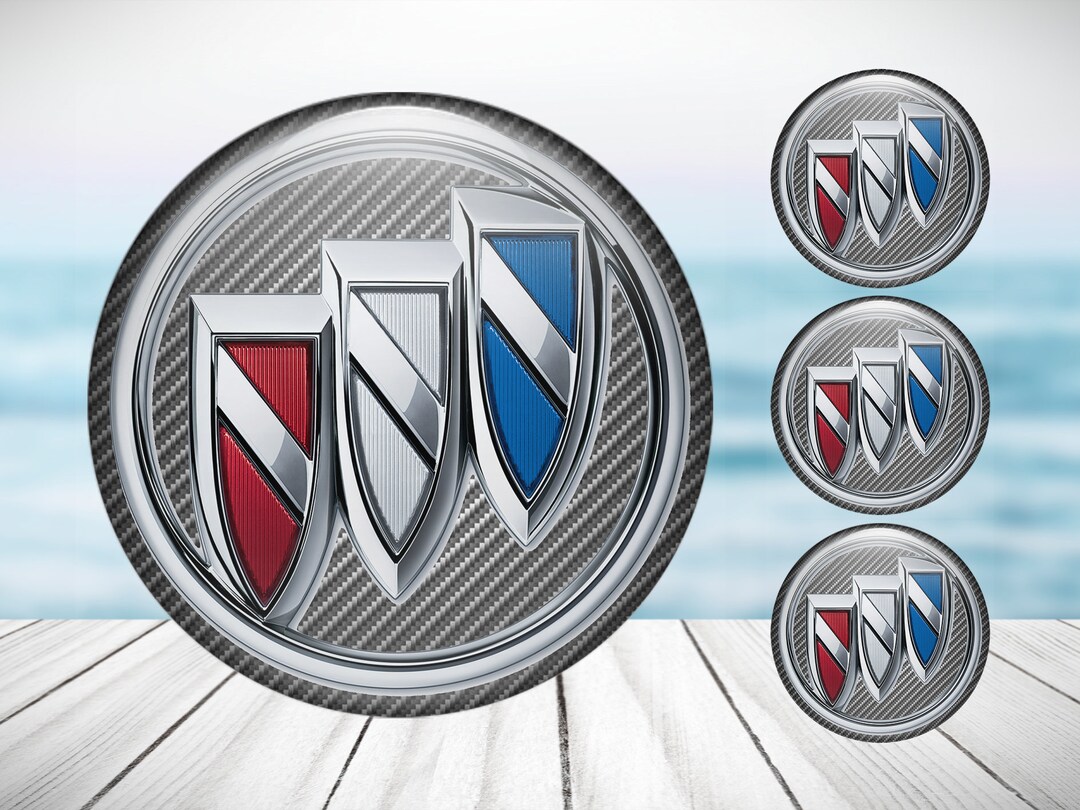 4pcs Set Buick High Quality Hand Made Center Wheel Cap Stickers Gas ...