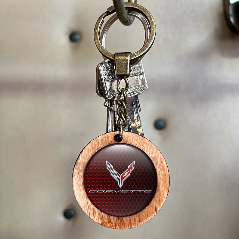 Keychain Corvette Handcrafted High Quality Key Holder Distinctive Gift ...