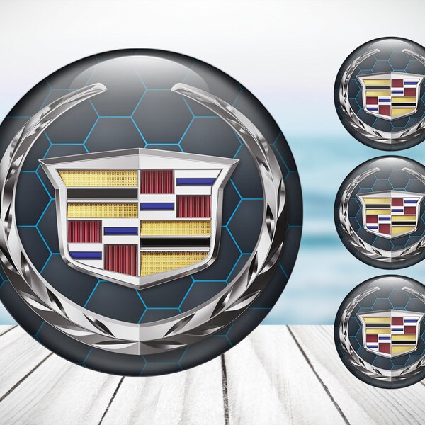 Cadillac Center Cap Stickers - Etsy