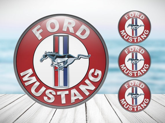 Mustang center cap decals store