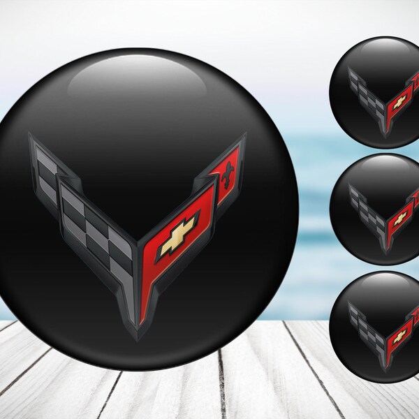 Corvette Center Cap Decals - Etsy