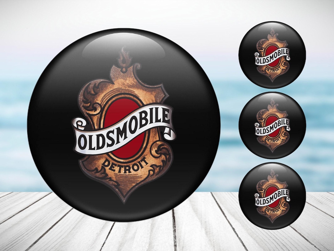 4pcs Set Oldsmobile High Quality Hand Made Center Wheel Cap Stickers ...