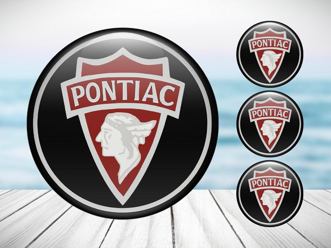 4pcs Set Pontiac High Quality Hand Made Center Wheel Cap Stickers Gas ...