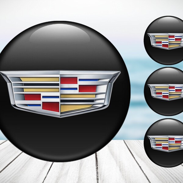 Cadillac Center Cap Stickers - Etsy
