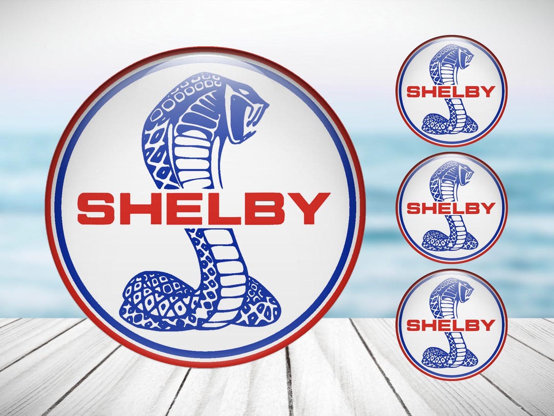 4pcs Set Shelby High Quality Hand Made Center Wheel Cap Stickers Gas ...